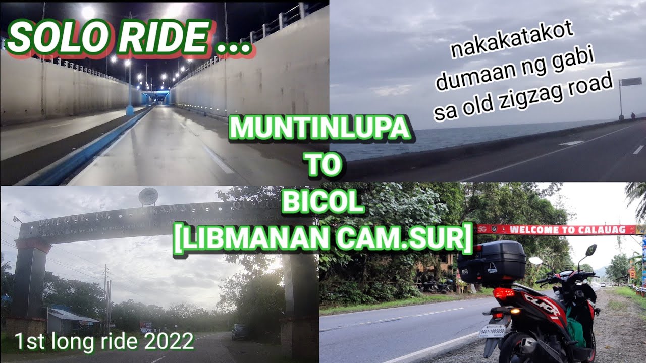 MANILA TO BICOL SOLO RIDE | LIBMANAN CAMARINES SUR - YouTube