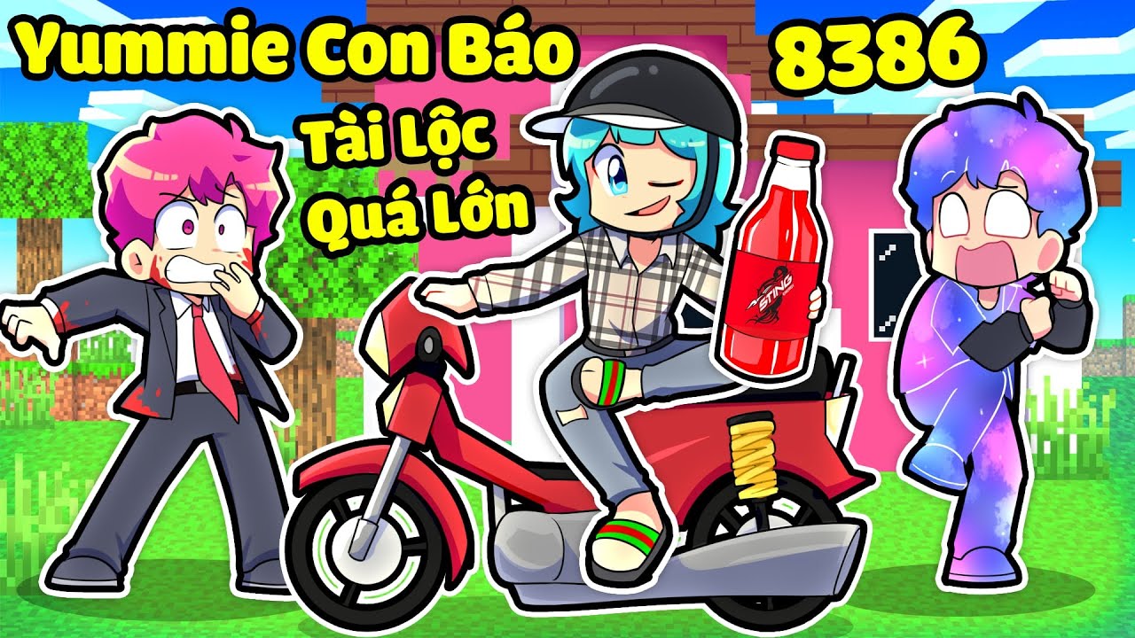 YUMMIE THỬ THÁCH 24H 8386 TÀI LỘC QUÁ LỚN TRONG MINECRAFT*YUMMIE BÁO ...