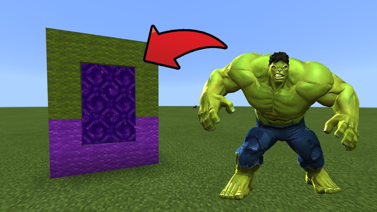 How To Make a Portal to the Hulk Dimension in MCPE (Minecraft PE) - YouTube