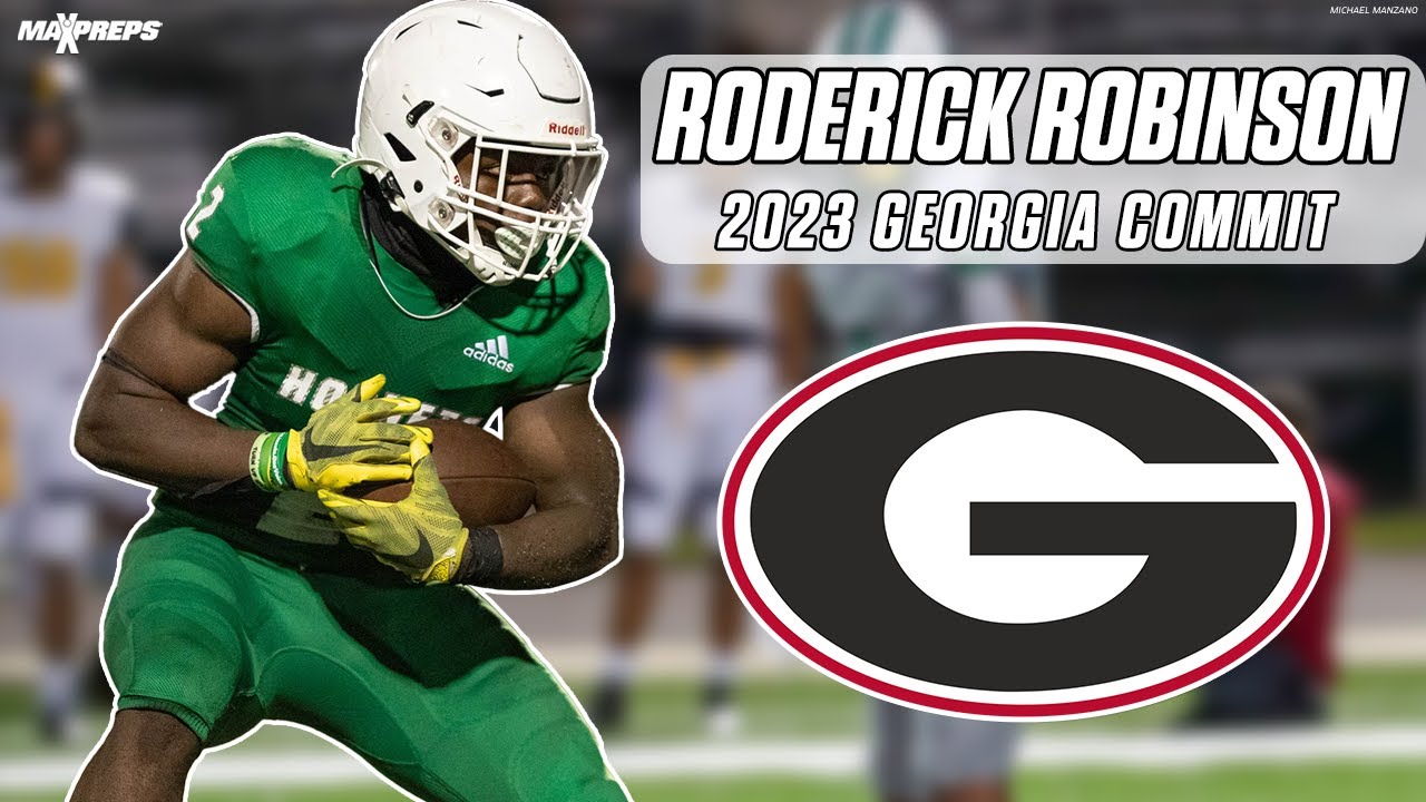 2023 Georgia commit Roderick Robinson | 4 star RB is a BEAST 💪 ...
