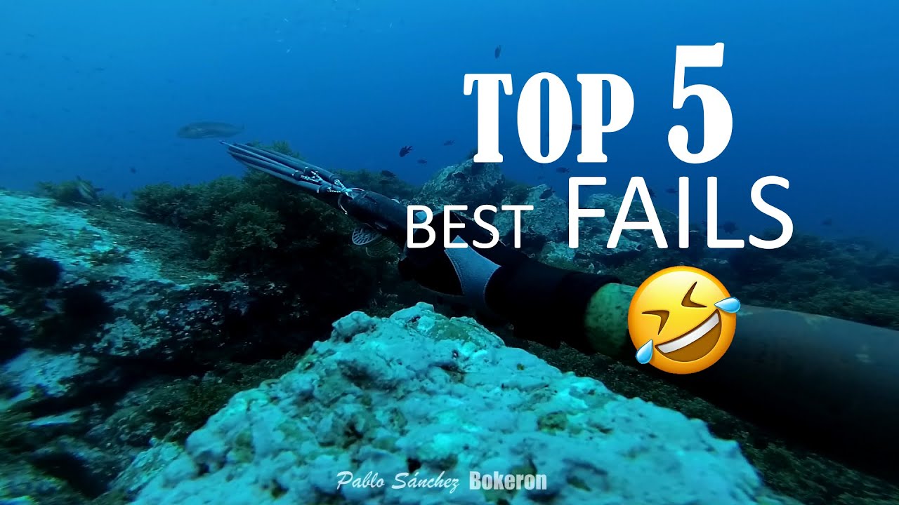 TOP 5 BEST FAILS - SPEARFISHING - YouTube
