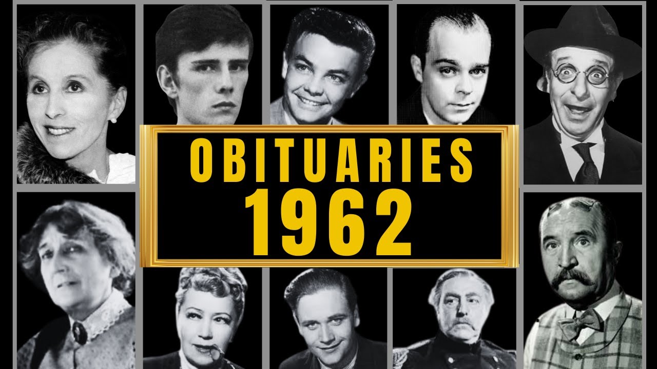 Famous Hollywood Celebrities We've Lost in 1962 - Obituary in 1962 ...