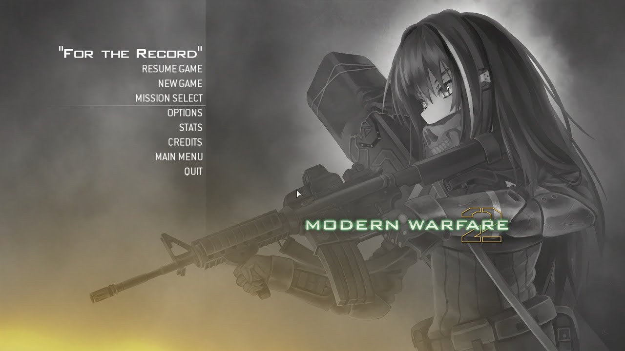 call of duty modern warfare 2 remastered en waifu - YouTube