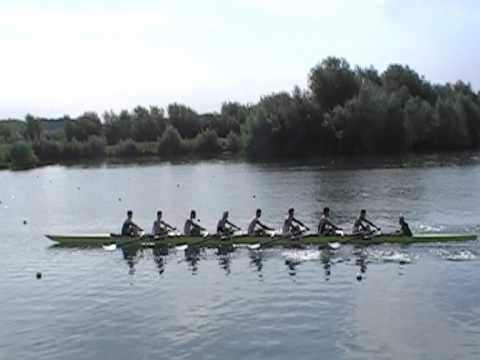 GB rowing: 2011 Junior M8+ in training at Caversham 5: 15 strokes rate ...