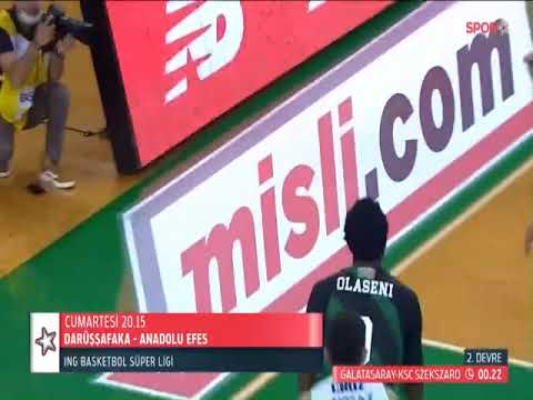 Darüşşafaka-Anadolu Efes Erkekler Basketbol Süper Ligi Maçı 19-Mart 2022 Saat 20.15deTrtSporYıldızda