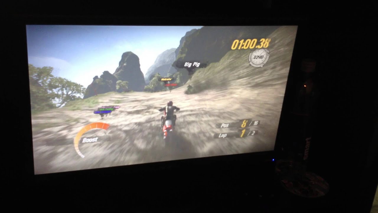 Sammy Hilles plays Motorcycle Game and Comes in First! - YouTube