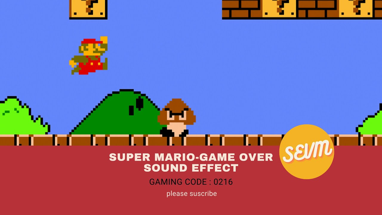 Gaming Sound effect : Super mario-game over sound effect 0216 (no ...