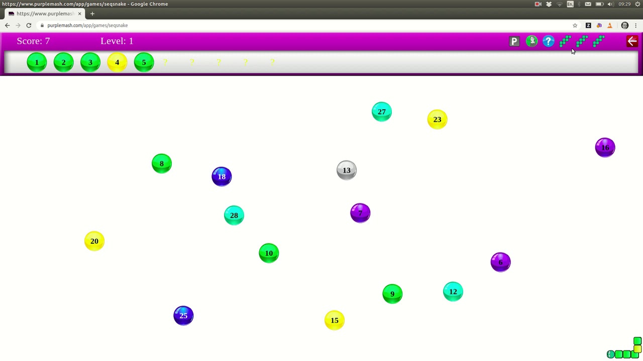 Sequence Snake game walkthrough - YouTube
