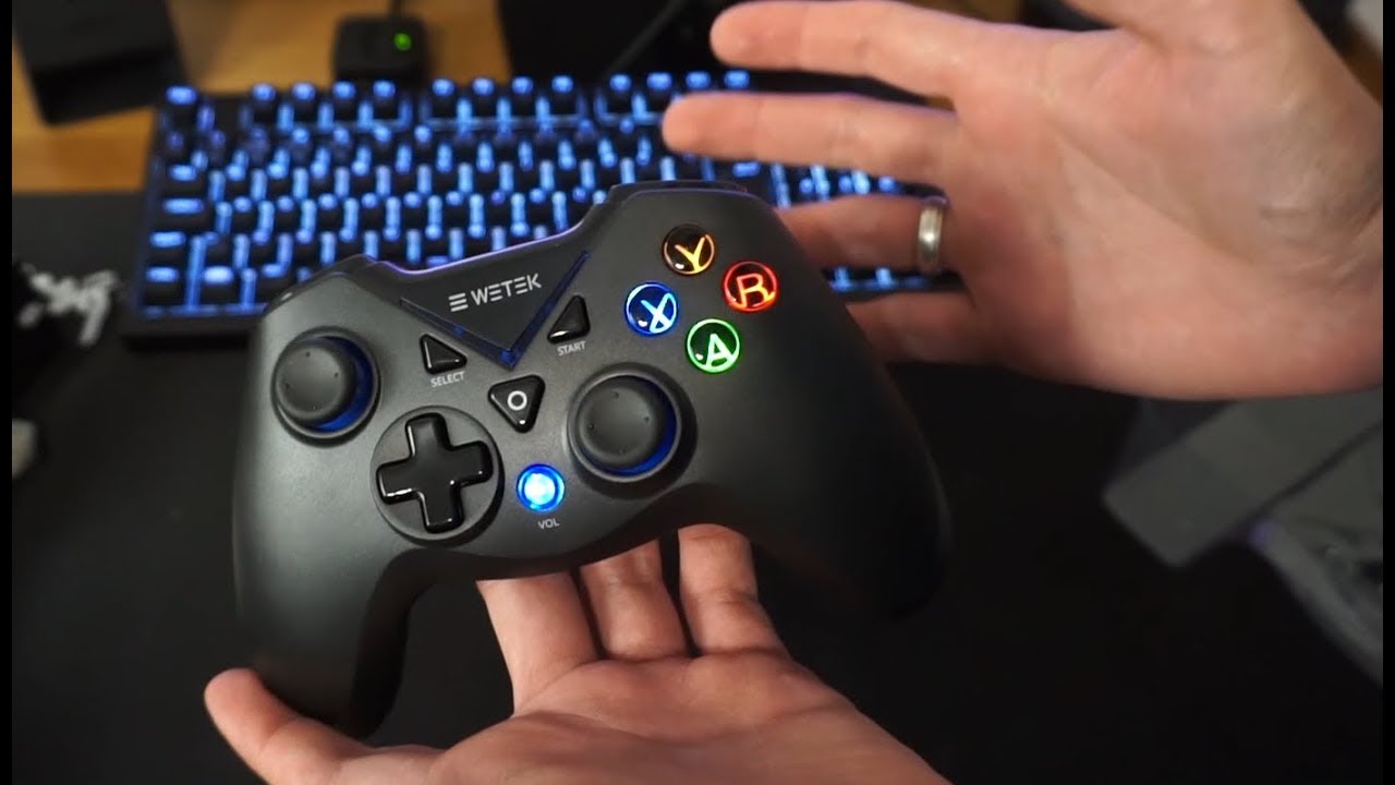 REVIEW GAMEPAD WETEK - Bluetooth - YouTube
