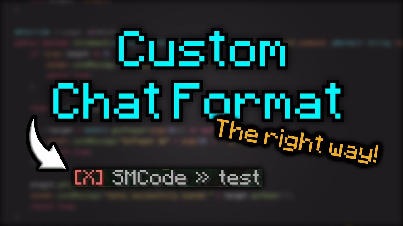 How to code a custom chat format in Minecraft #papermc #minecraft # ...