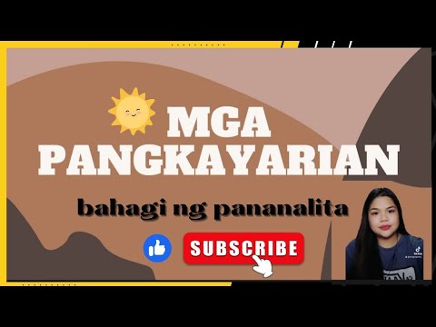 Bahagi Ng Pananalita| Mga Pangkayarian - YouTube
