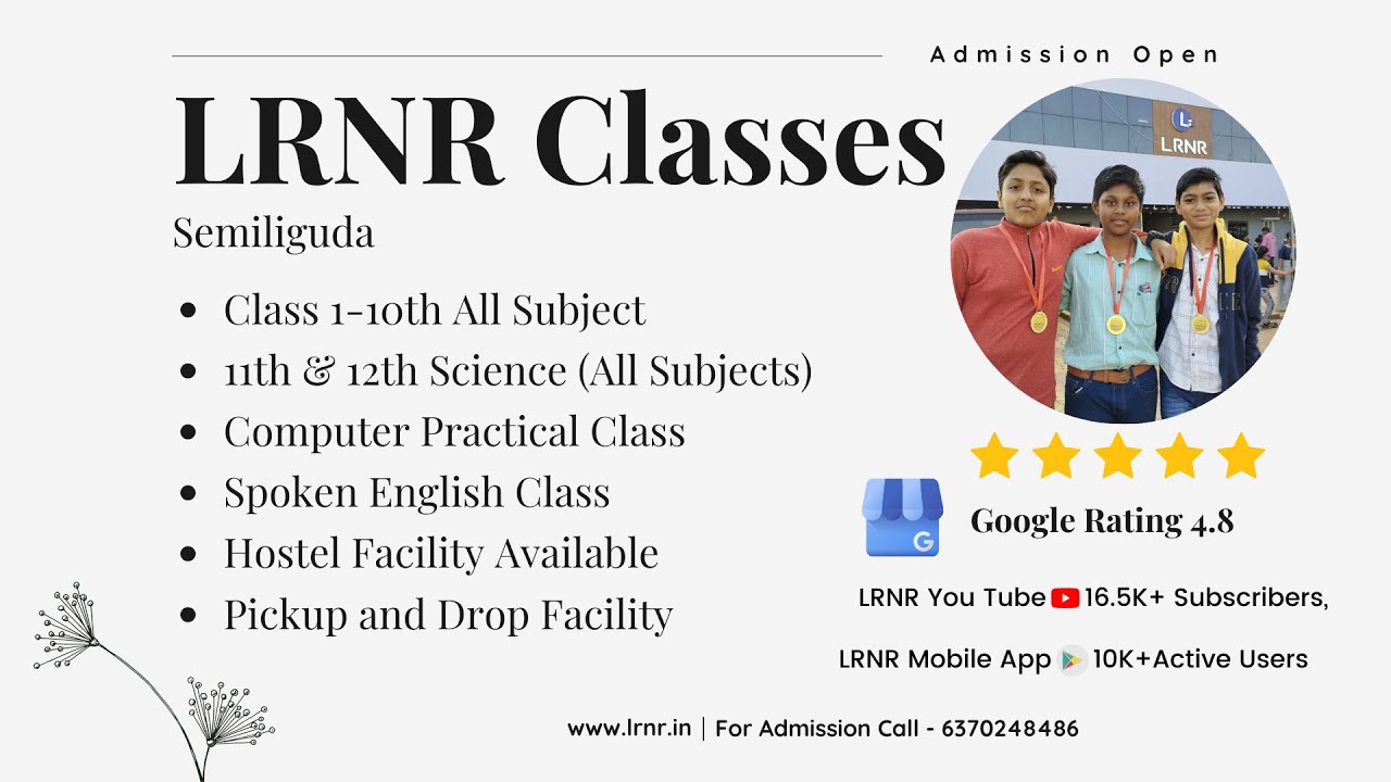 LRNR Classes Semiliguda: Your One-Stop Solution for Class 1-12 ...