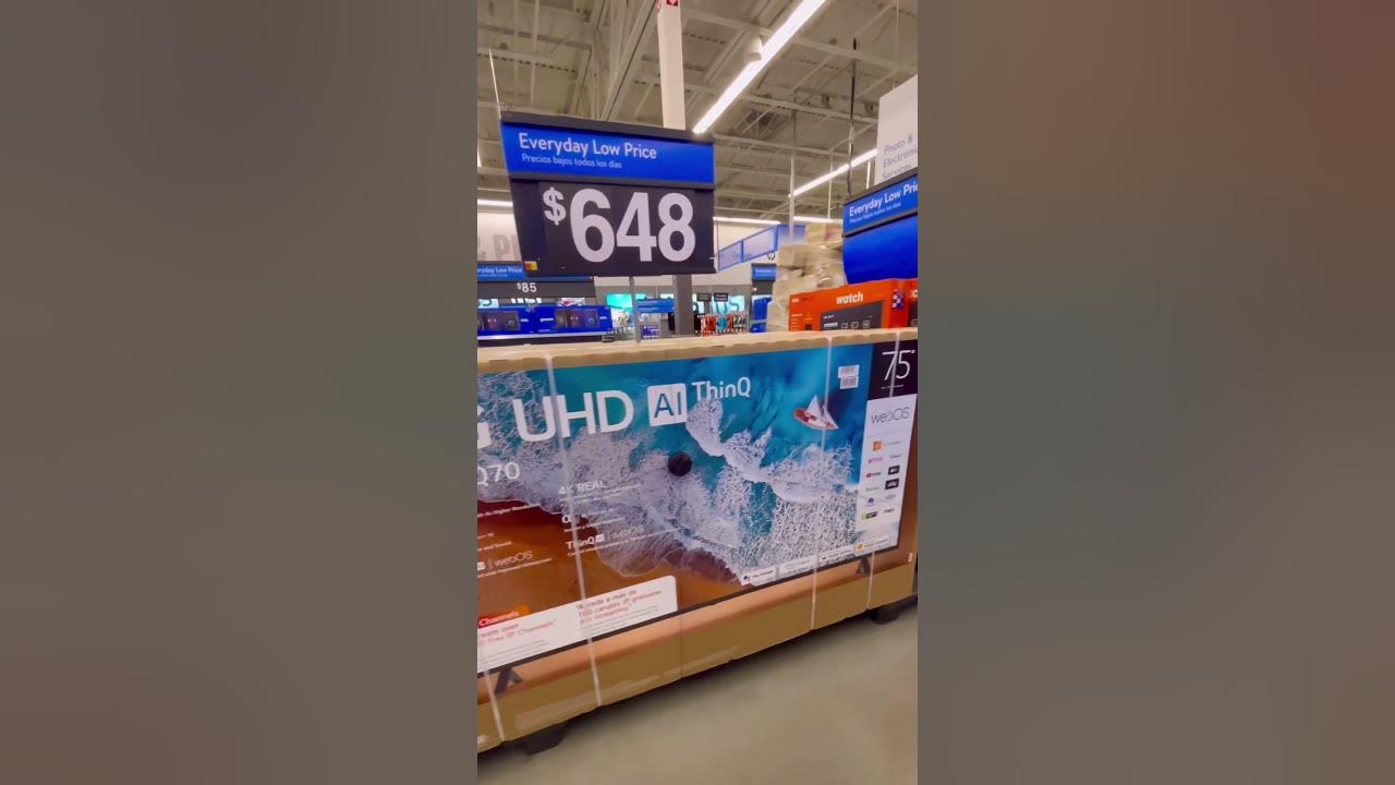 WALMART LG 75” REAL 4K BIG SCREEN TV #shorts - YouTube