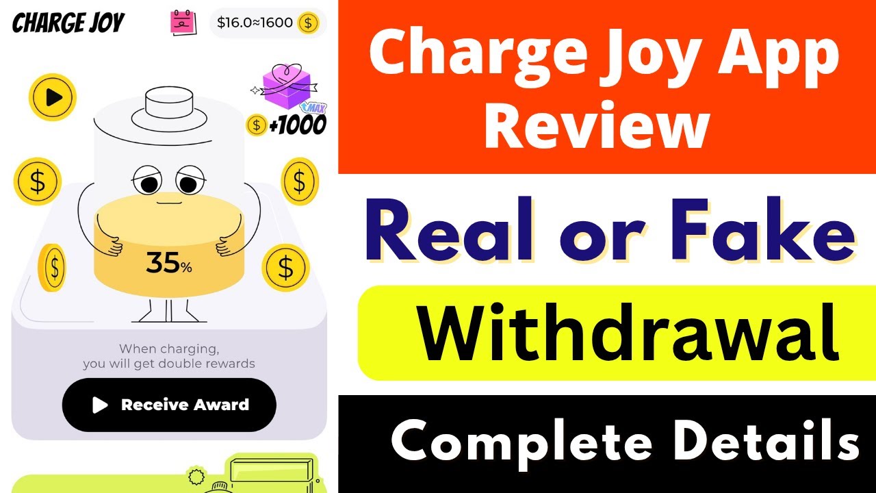 Charge Joy App Real or Fake | Charge Joy App Review | Charge Joy App Withdrawal | Scam or Legit ...