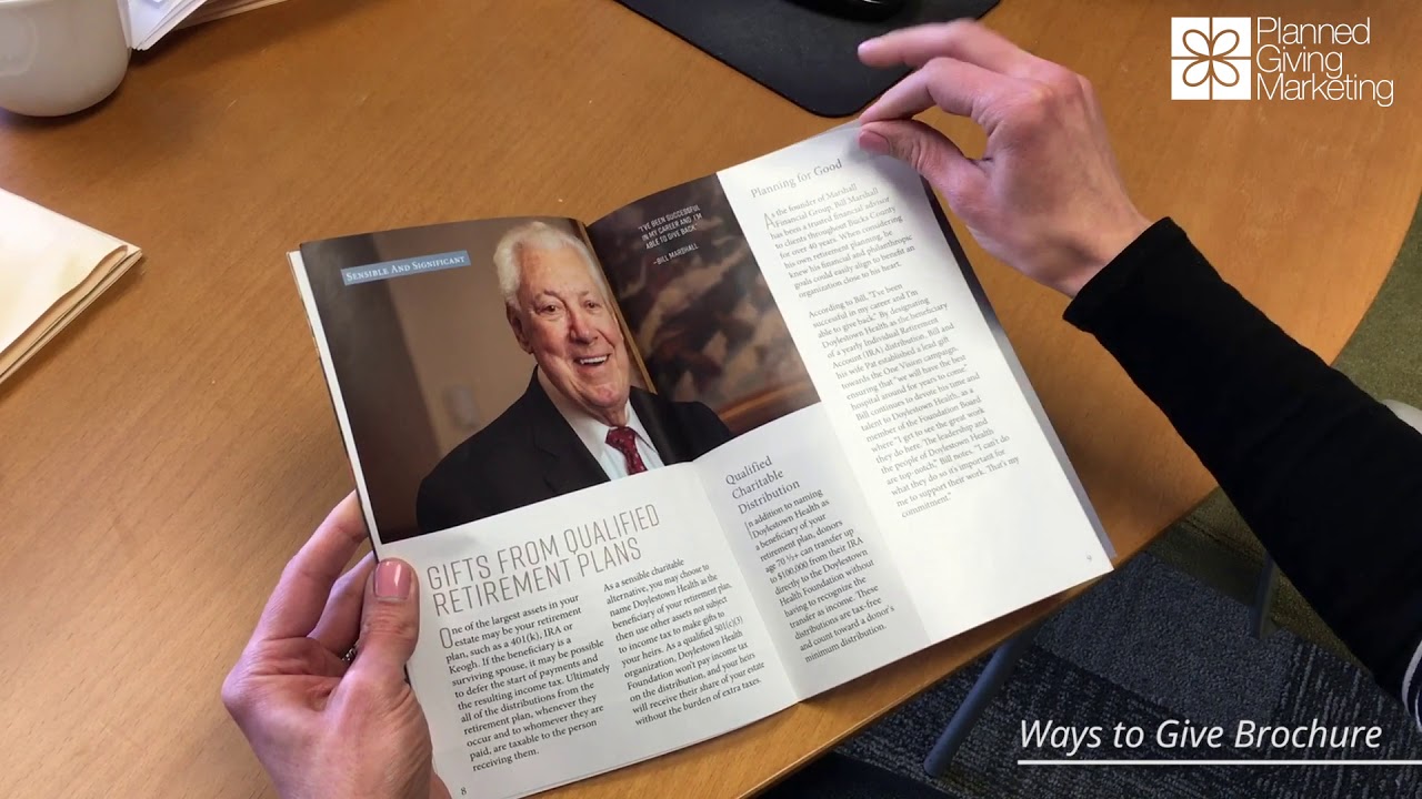 Planned Giving Marketing Ways To Give Brochure - YouTube