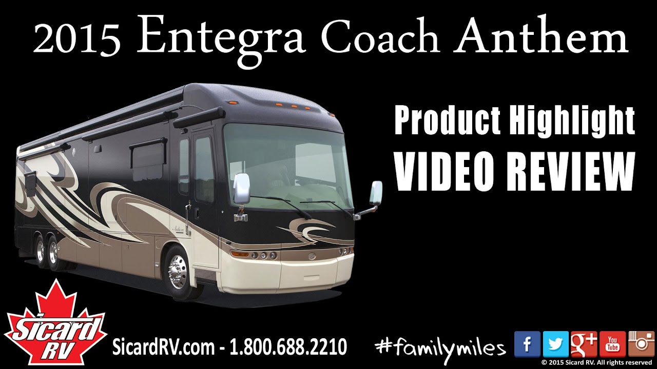 2015 Entegra Coach Anthem Review at Sicard RV - YouTube