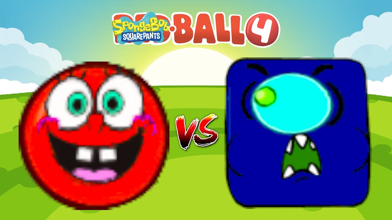 Red Ball 4 : Red Blue Color Mix Spongebob Ball vs Plankton Boss - All ...