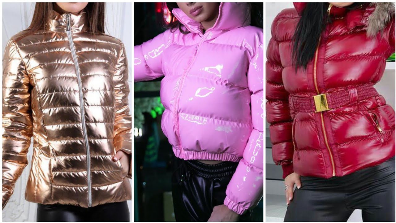 supper collection of latex puffer jacket design - YouTube