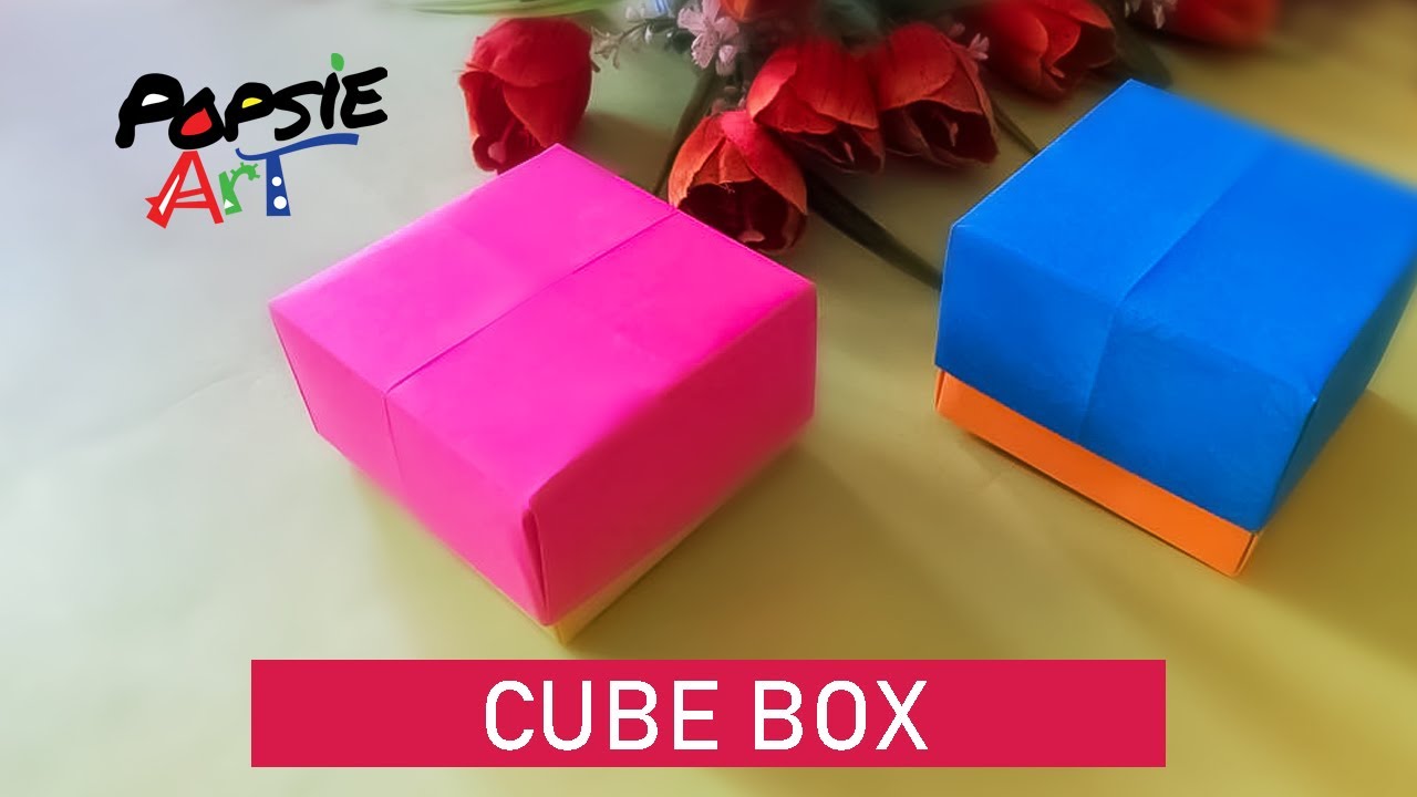 cube box - Popsie Art - YouTube