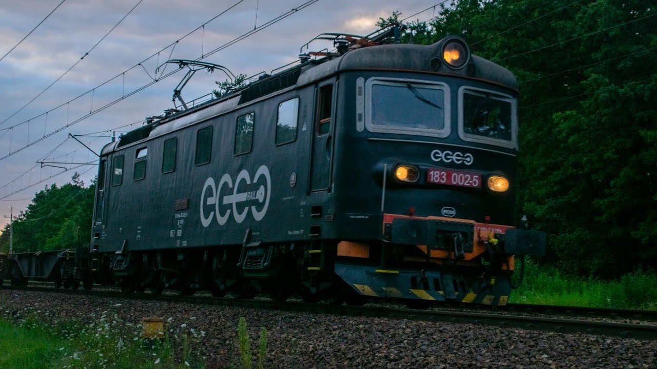 Skoda (183 002-5) ECCO Rail z platformami |Barcząca| - YouTube