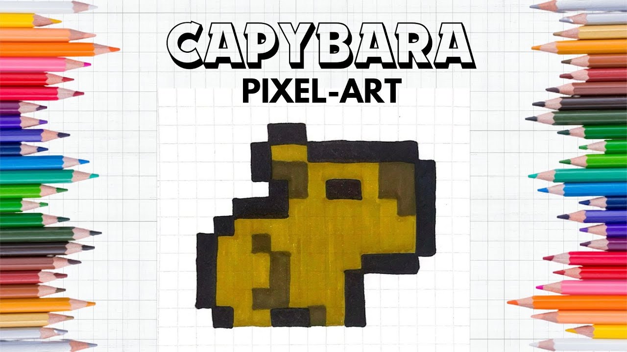 Como Dibujar un Capibara en Pixel Art - How To Draw a Capybara # ...