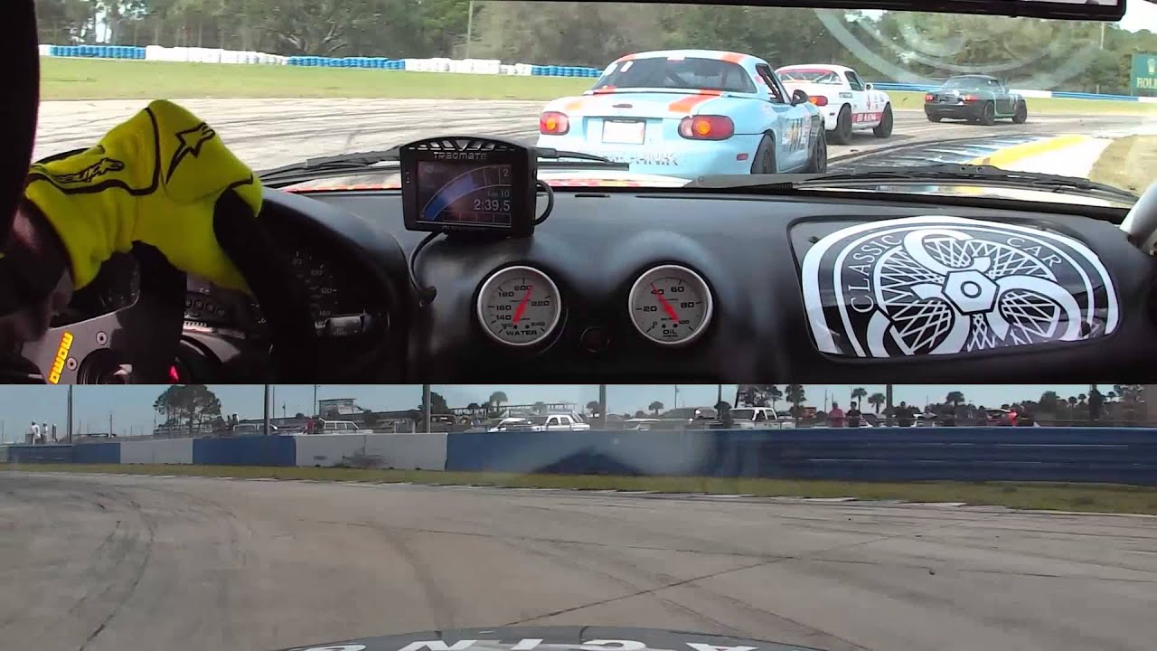 Triple C Racing - SCCA Spec Miata Majors Race - Sebring - YouTube