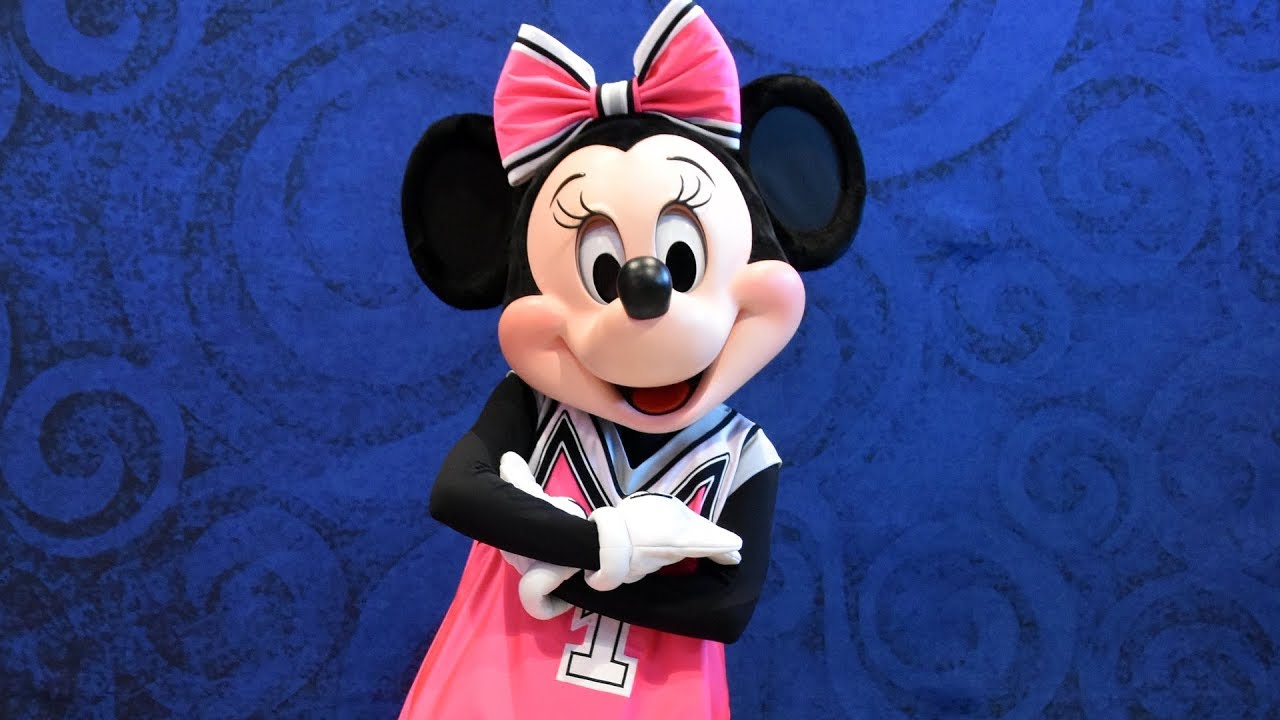 Minnie Mouse in Basketball Outfit During NBA Experience Grand Opening ...