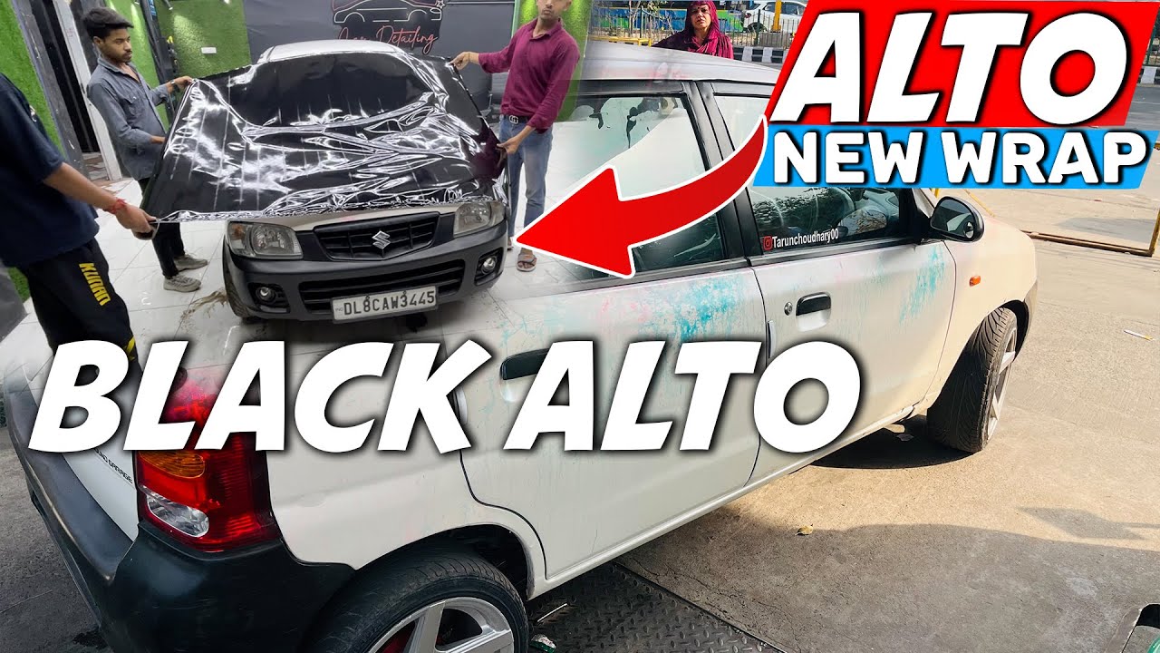 Modified Alto New Black Wrap😱🔥जलने वालों ने Tyre fad diya😭🤬 ...