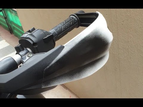 Spray Painting For My NS200 Hand Guards//RENNIEVERYTHING - YouTube