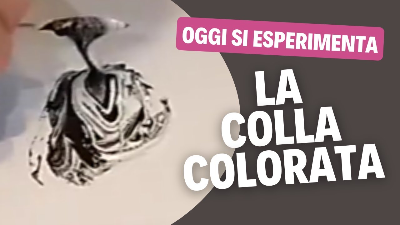 Come fare un bellissimo disegno con la colla vinilica colorata - YouTube