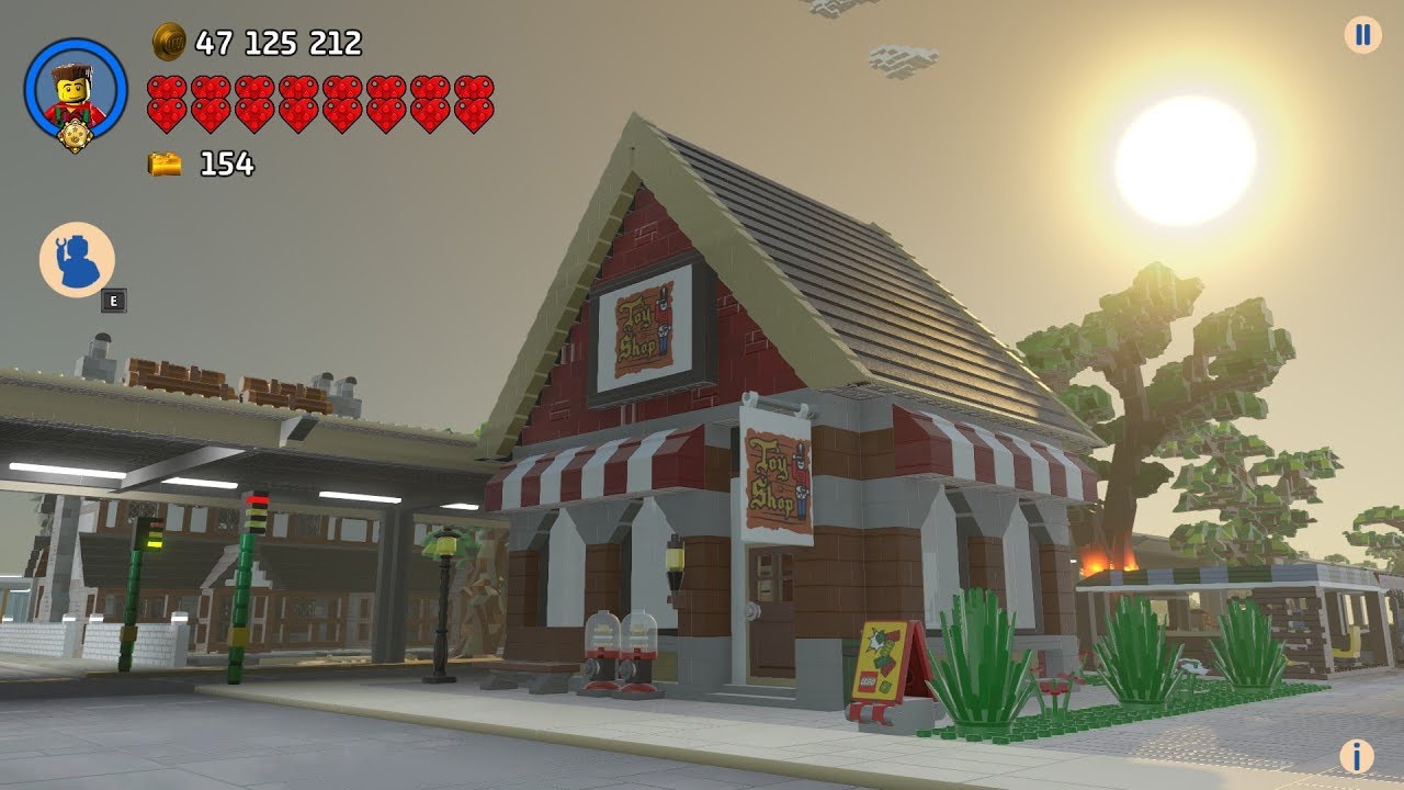 LEGO Worlds - Small LEGO toy store in my beautiful LEGO City - YouTube