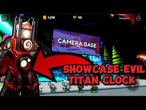 Showcasing evil titan clockman is skibidi tower defense - YouTube