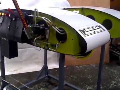 Testing Hydraulic Landing Gear System Trainer - YouTube