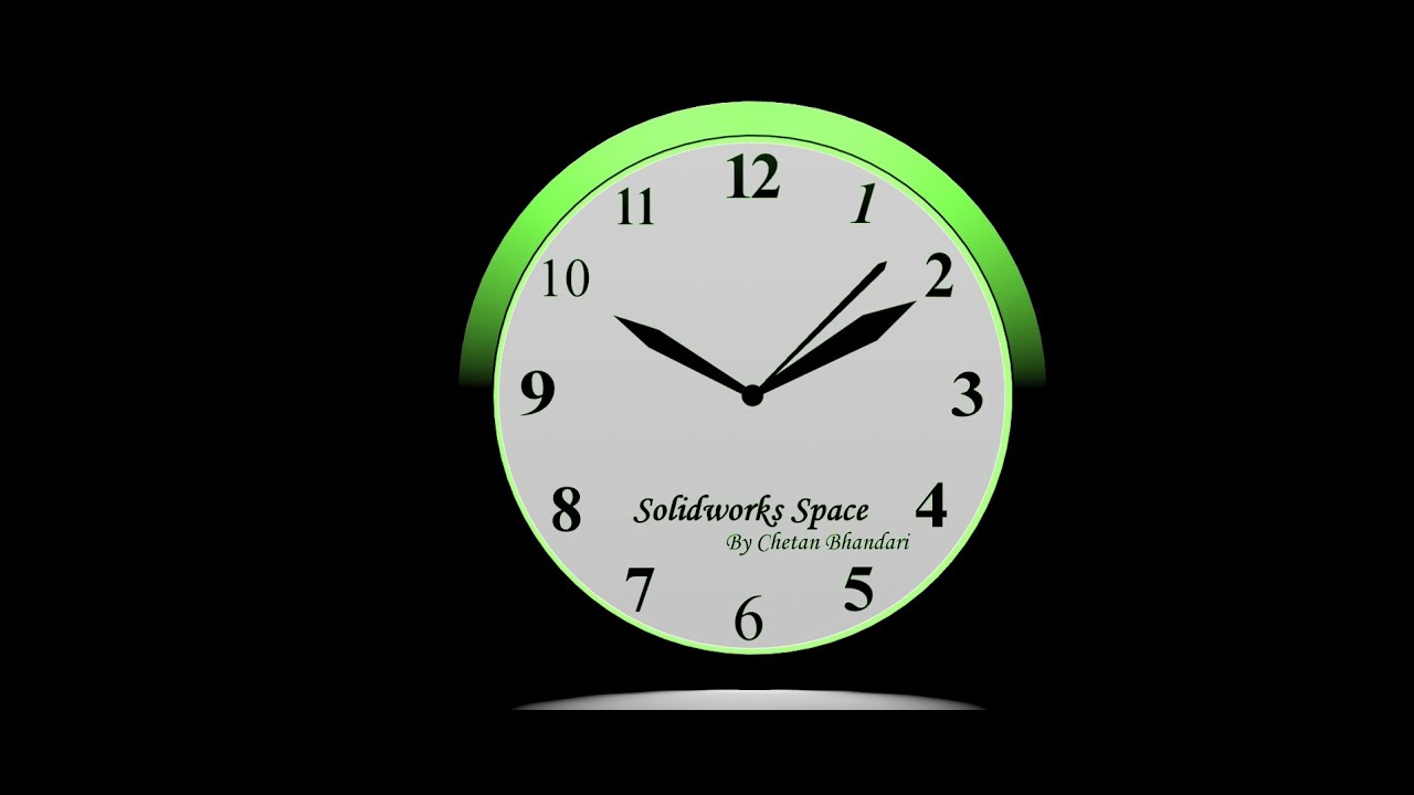 Simple Clock in Solidworks Part 1 - YouTube