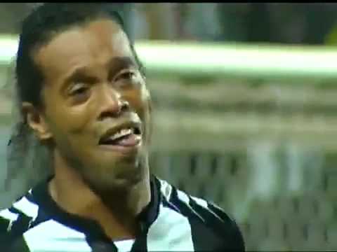Ronaldinho Cries After Goal - YouTube