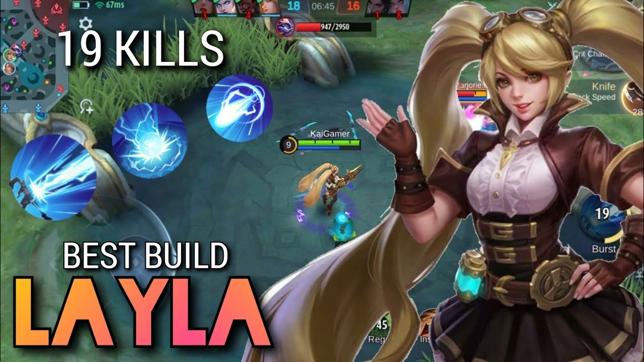 Layla!! 19 Kills!! Epic Gameplay!! Best Build!! MLBB - YouTube
