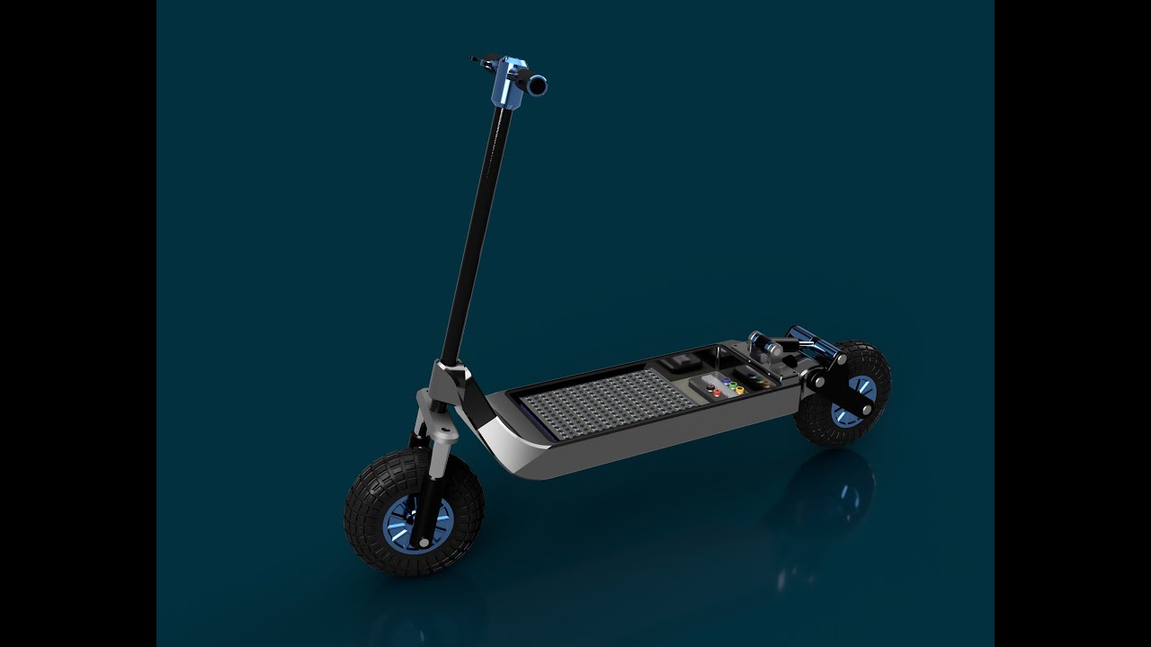 Fusion 360 - Electric scooter[Demo] - YouTube