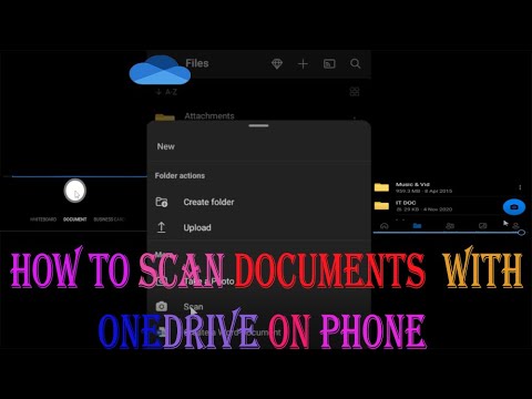 How to scan documents with OneDrive On Phone - YouTube