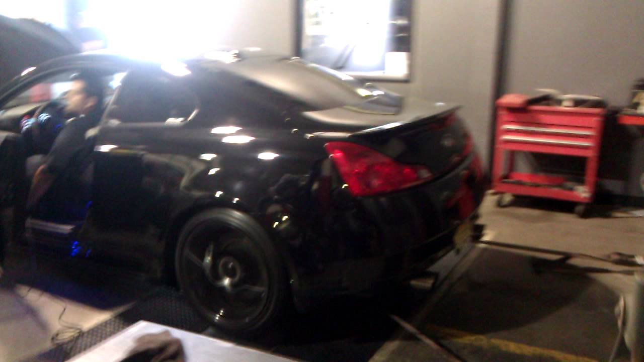 G37 S Full bolt on dyno - YouTube