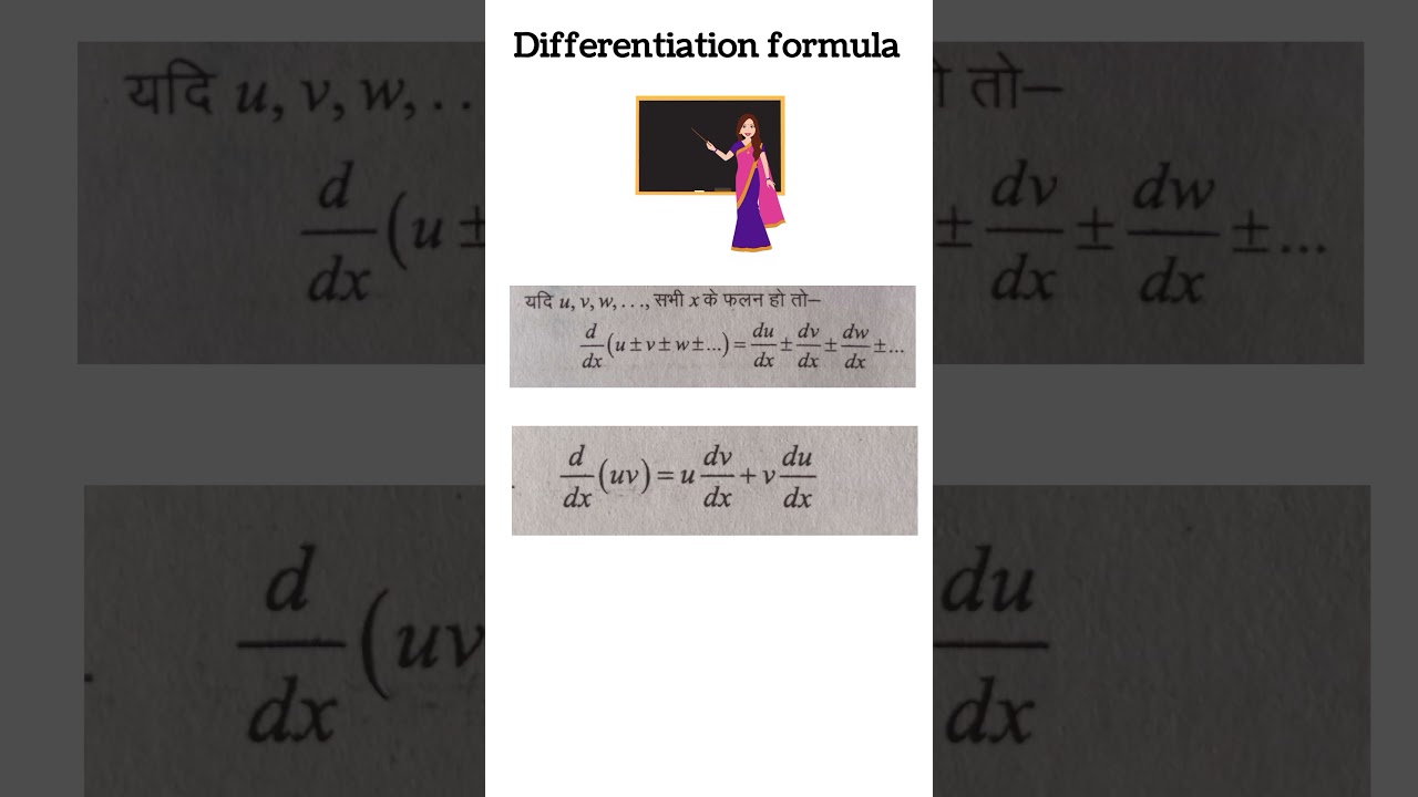 Differentiation Formulas Uv