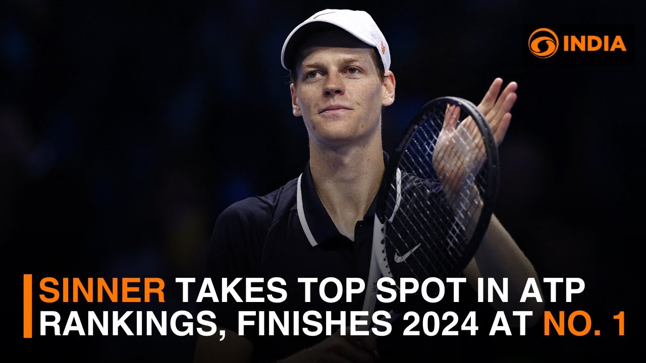 Jannik Sinner makes history as ATP No. 1 player at 23 | DD India - YouTube
