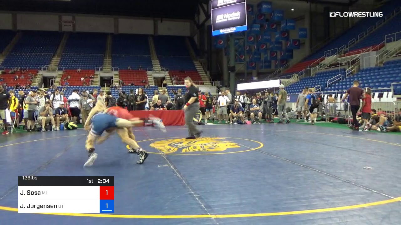 126 Lbs Rnd Of 64 John Sosa Michigan Vs Jarett Jorgensen Utah - YouTube