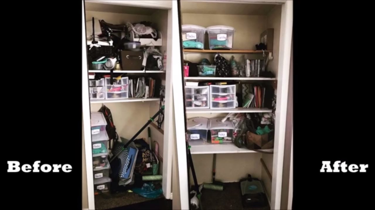 Day 3 of Decluttering: The Junk Closet - YouTube