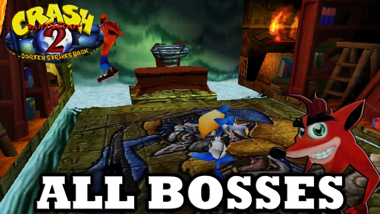Crash Bandicoot 2 - All Bosses HD (1080p/60fps) - YouTube
