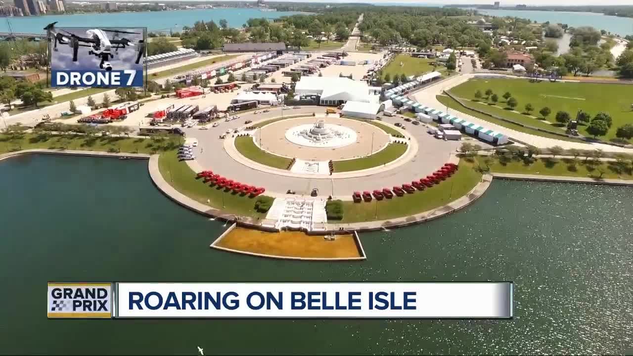 Behind the scene on Belle Isle for the Grand Prix - YouTube