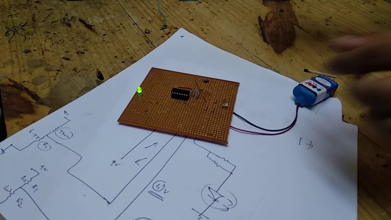 Thermistor, fire alarm, home made fire alarm, project class 12 - YouTube