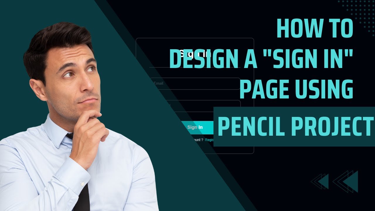 How to design a "Sign In" web page using Pencil Project - YouTube
