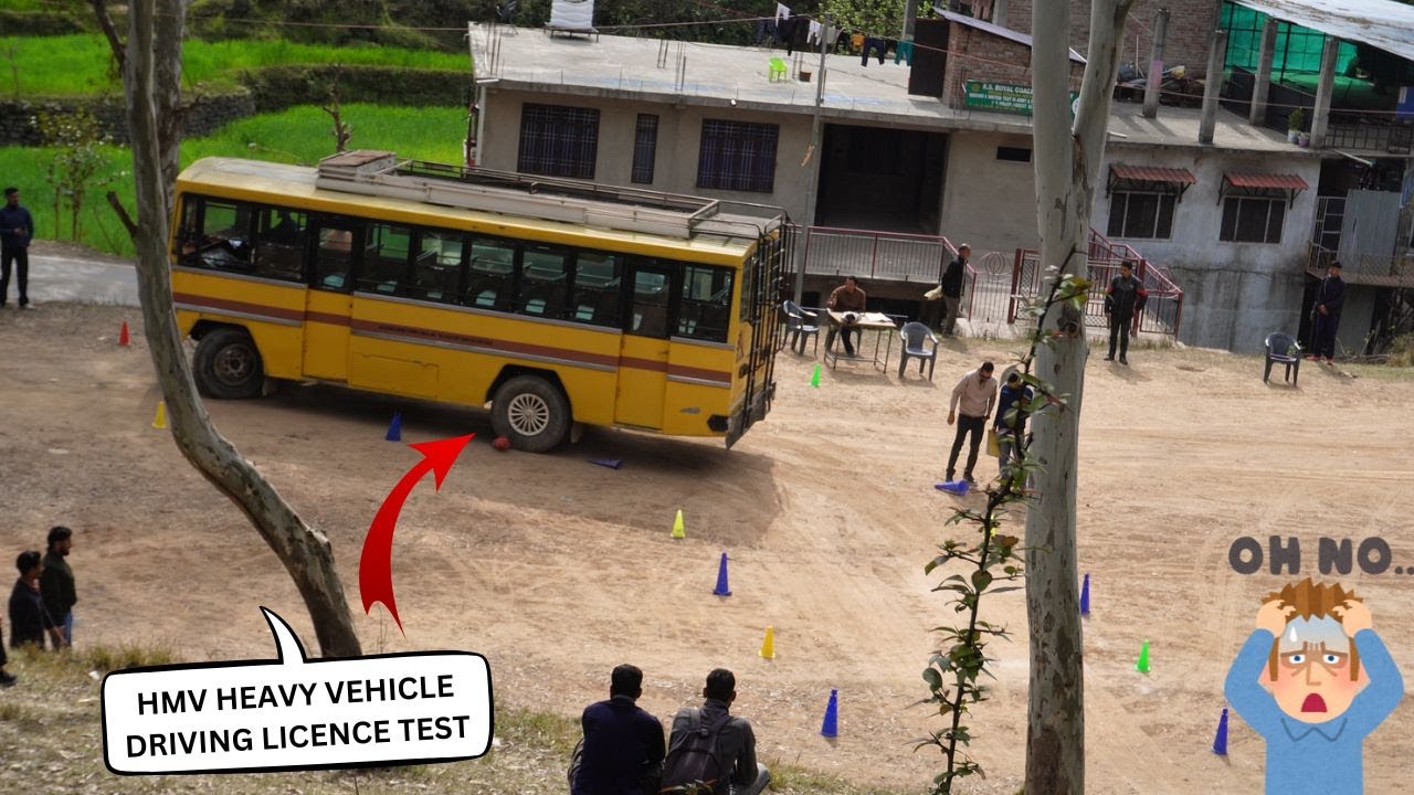 HMV HEAVY VEHICLE DRIVING LICENCE TEST 😮 || DRIVING LICENCE TEST - YouTube