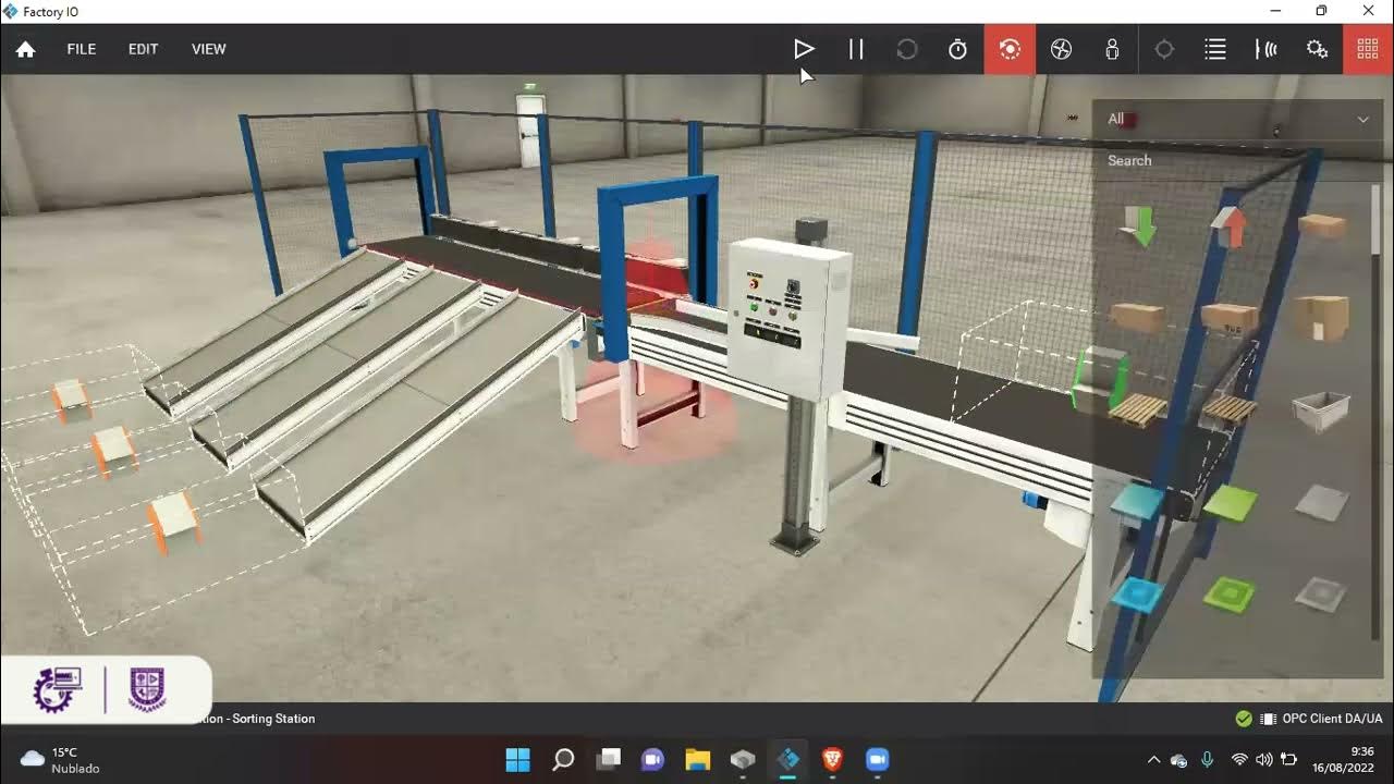 SORTING STATION con Codesys y Factory IO - YouTube