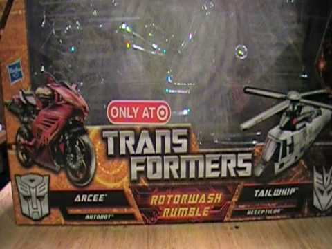 Transformers Target Exclusive Two Pack Rotor Wash Rumble: Arcee - YouTube